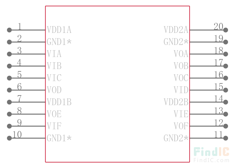 【ADUM7642ARQZ-RL7 PDF数据手册】_中文资料_引脚图及功能_(亚德诺 ADI)-采芯网