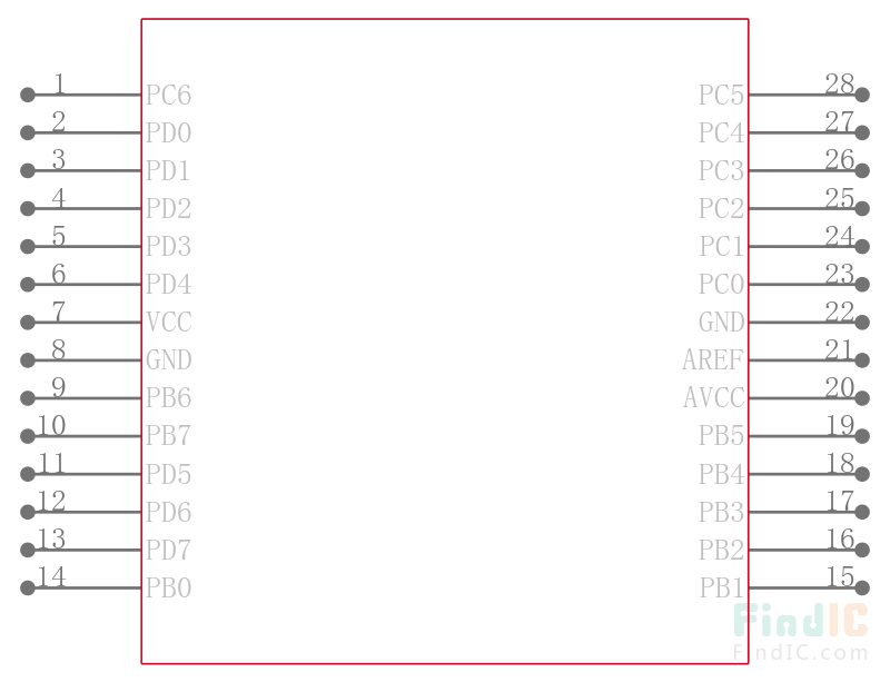 ATMEGA328P-PN Datasheet(PDF) & Specifications - Microchip - FindIC