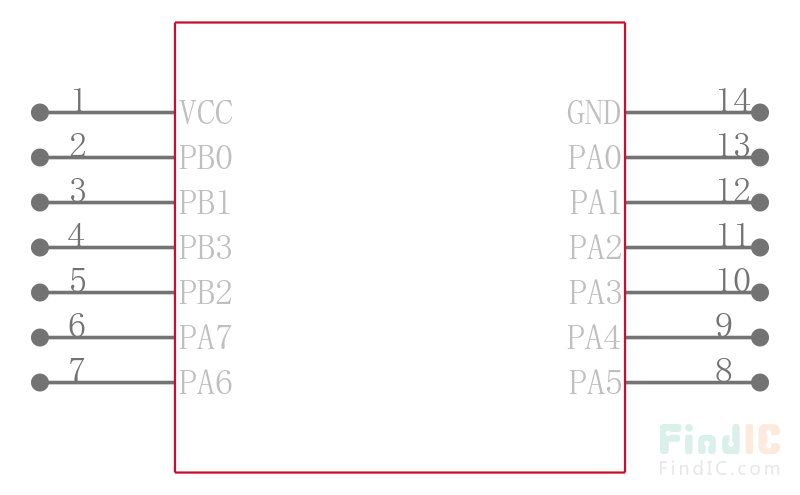 ATTINY44A-SSU Datasheet(PDF) & Specifications - Microchip - FindIC