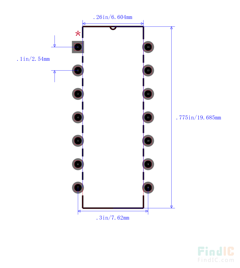 CD4012BE Datasheet(PDF) & Specifications - TI - FindIC