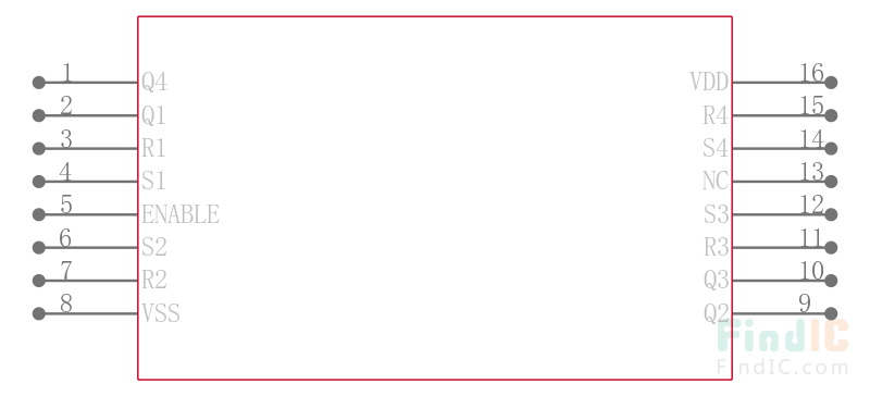 CD4043BE Datasheet PDF - TI - FindIC