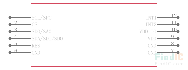 【LIS2DH12TR PDF数据手册】_中文资料_(意法半导体 ST Microelectronics)-采芯网