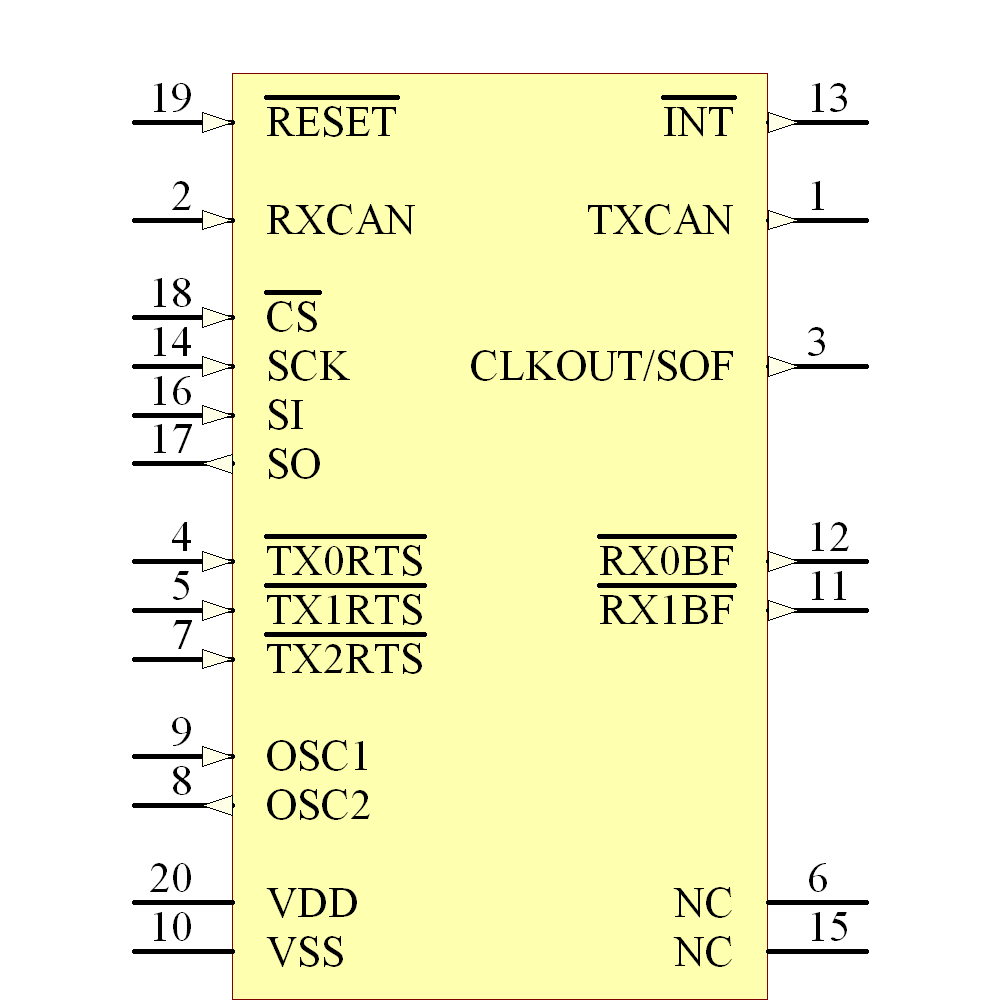 MCP2515-I/ST Datasheet(PDF) & Specifications - Microchip - FindIC