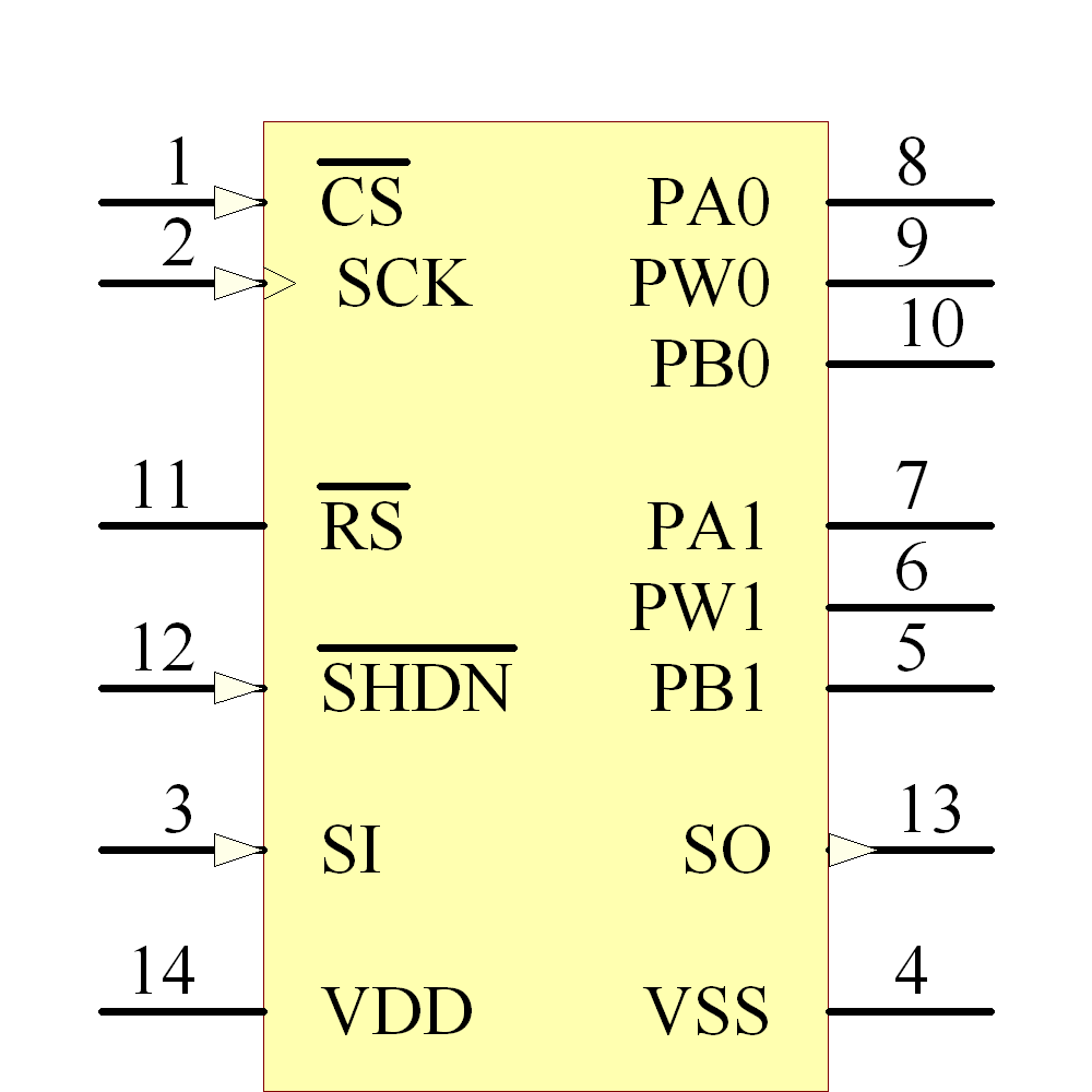 【MCP42010-I/SL PDF数据手册】_中文资料_引脚图及功能_(微芯 Microchip)-采芯网