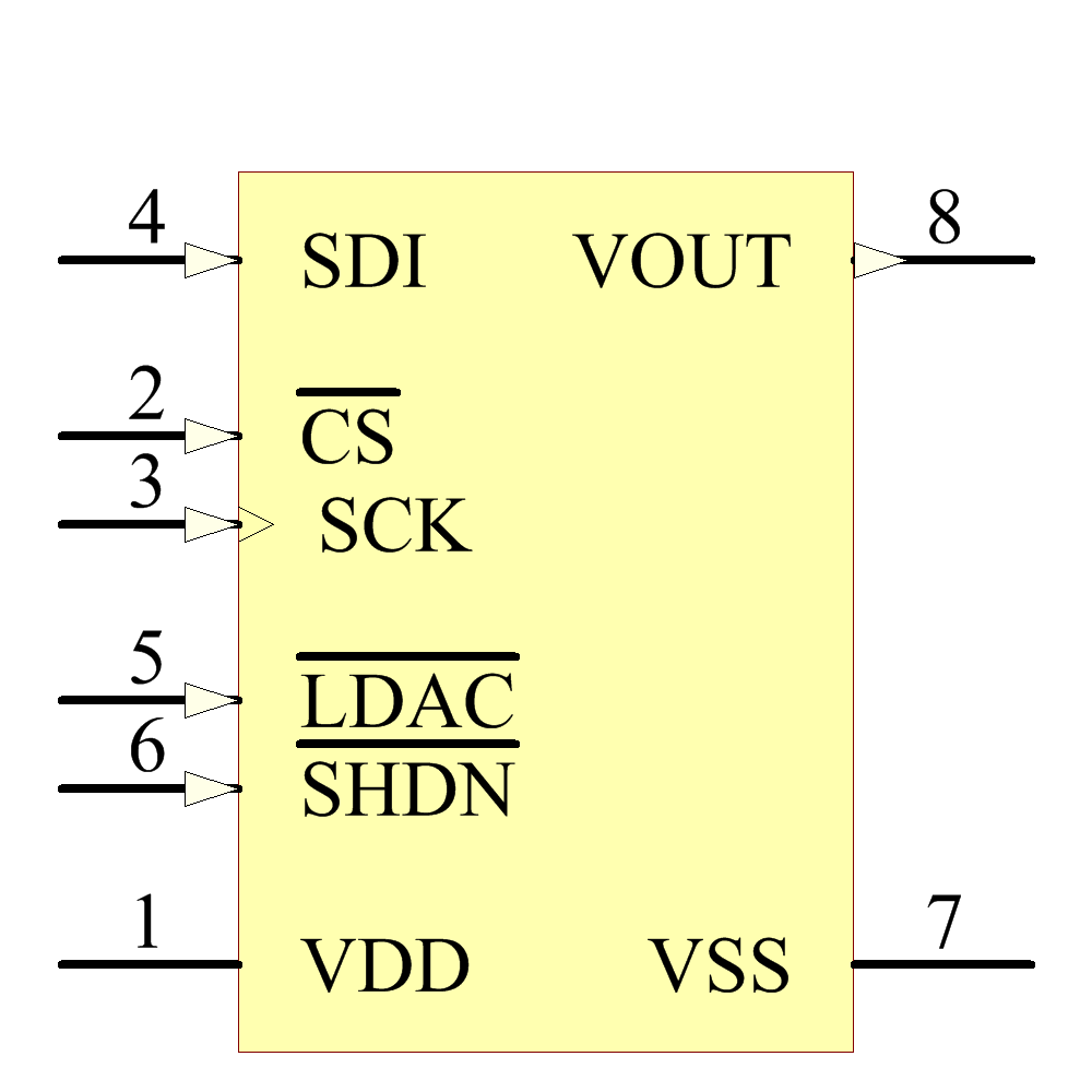 MCP4801-E/MS Datasheet(PDF) & Specifications - Microchip - FindIC
