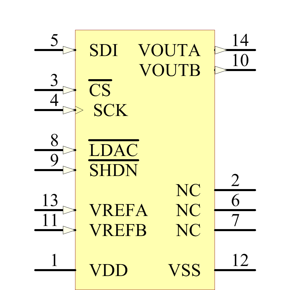 MCP4922-E/P Datasheet(PDF) & Specifications - Microchip - FindIC