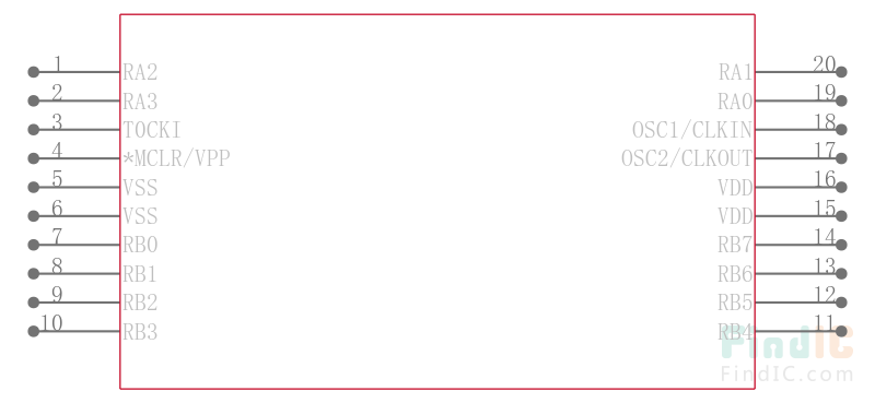 【PIC16C56-10E/SS PDF数据手册】_中文资料_引脚图及功能_(微芯 Microchip)-采芯网