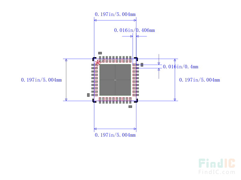 PIC18F45K50-I/MV Datasheet(PDF) & Specifications - Microchip - FindIC