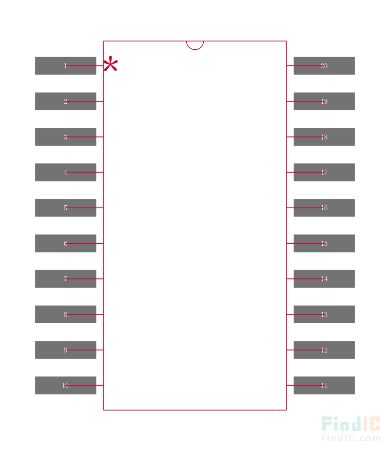 【SN74ALS2541DWRE4 PDF数据手册】_中文资料_引脚图及功能_(德州仪器 TI)-采芯网