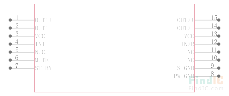TDA7297 Datasheet(PDF) & Specifications - ST Microelectronics - FindIC
