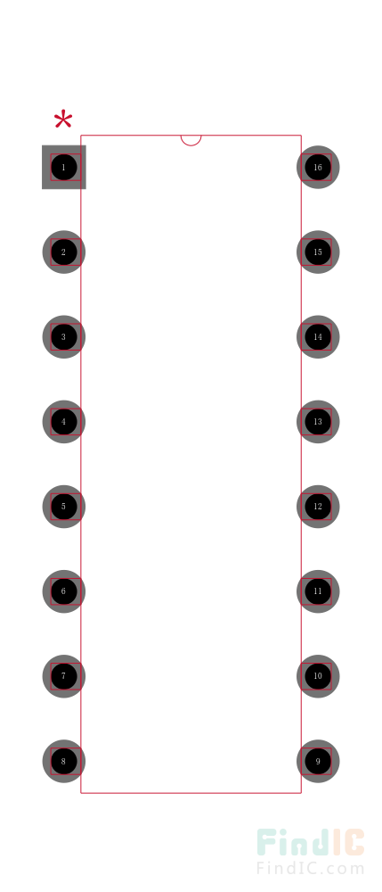 ULN2003AN Datasheet(PDF) & Specifications - TI - FindIC